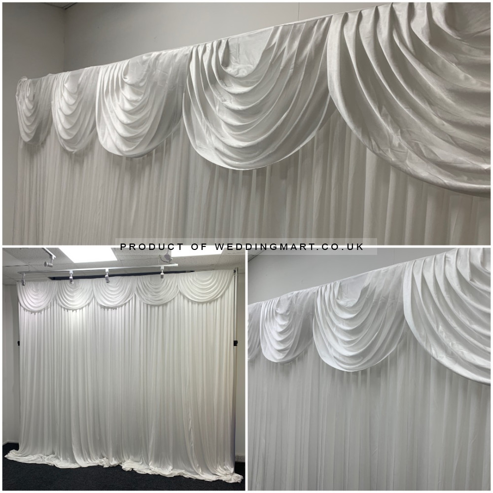 Buy Premium Quality 3M Detachable Swag - White | WeddingMart ...