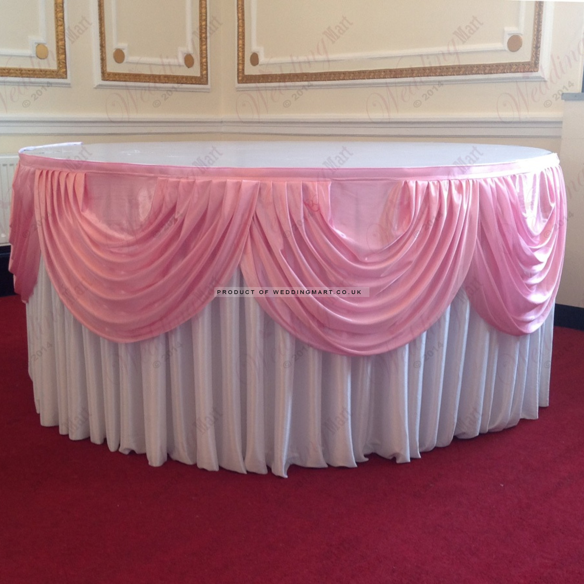 Buy Premium Quality White Cake Table Skirt Package | WeddingMart ...