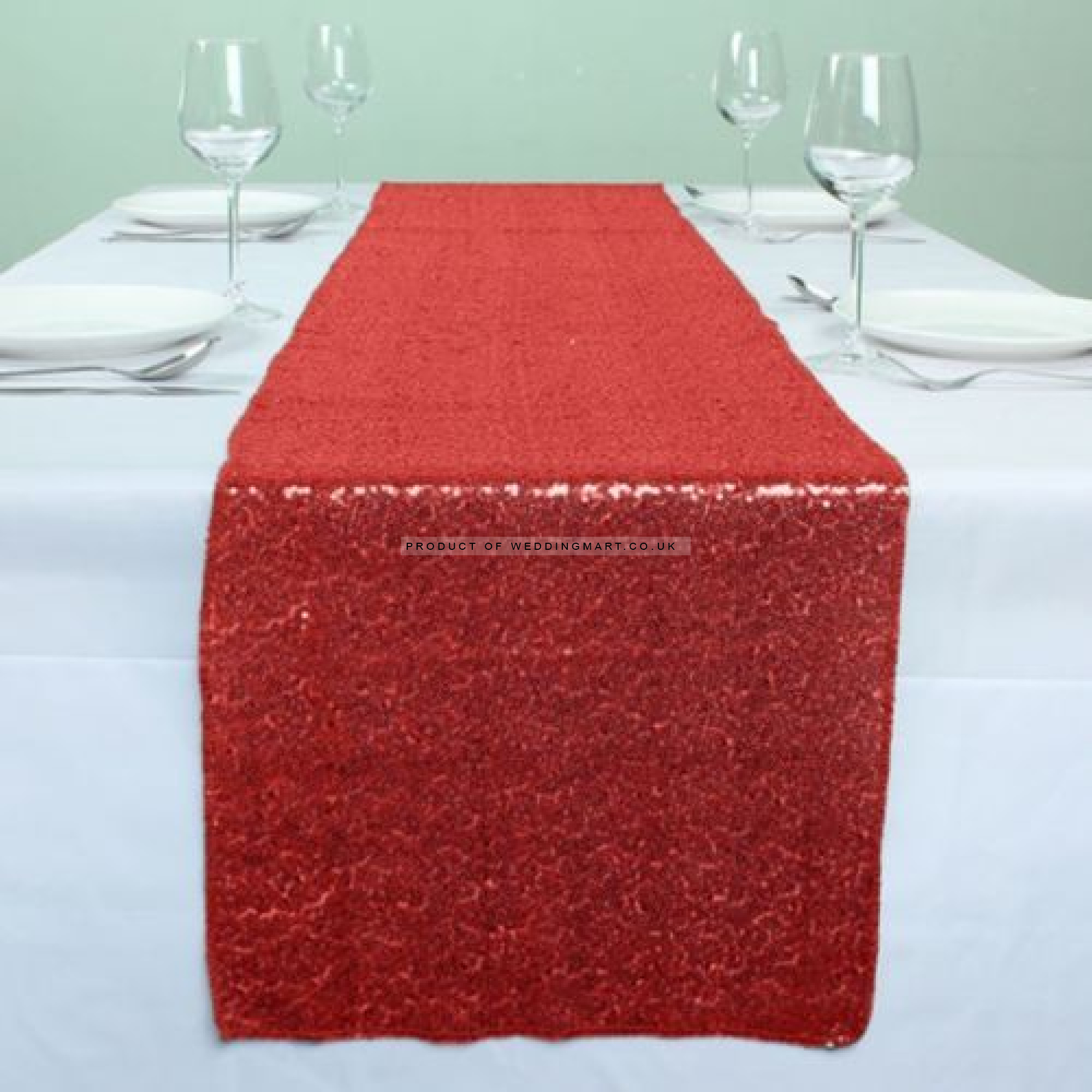 Buy Premium Quality Red Sequin Table Runners | WeddingMart - Wholesale ...