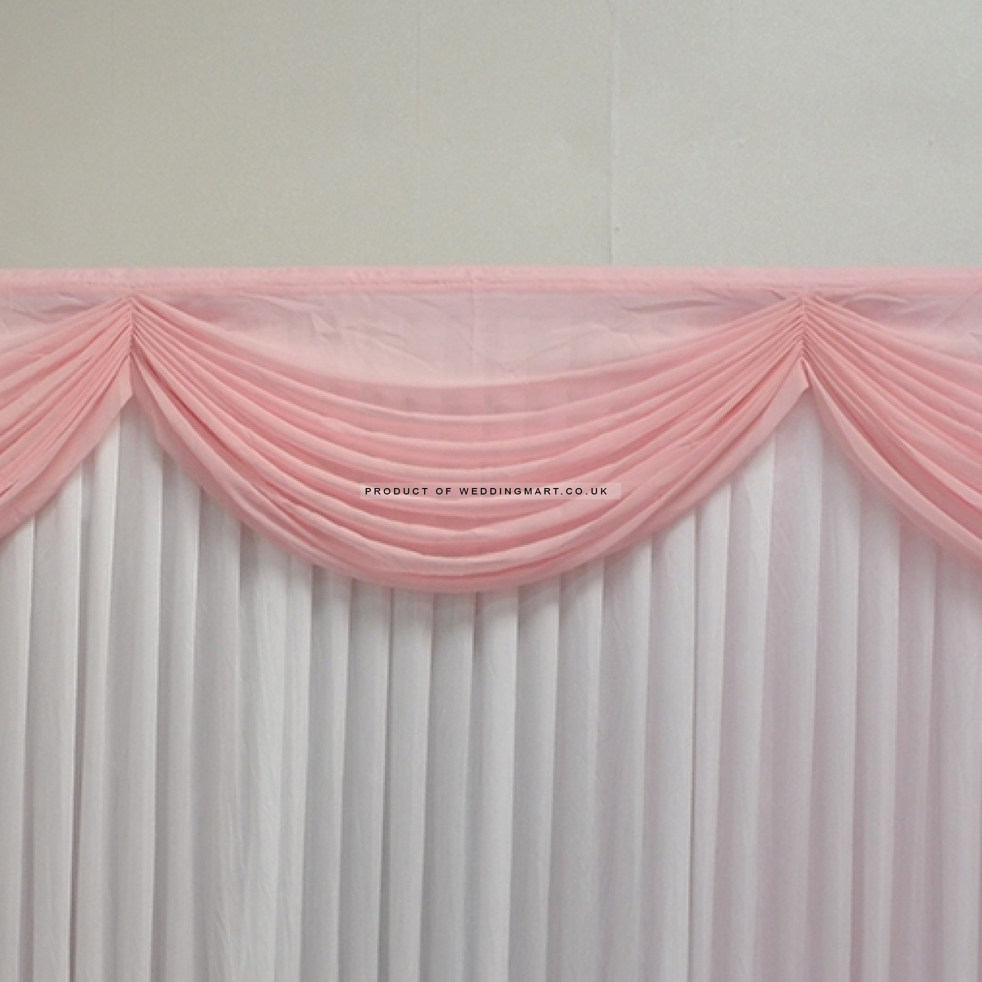 Buy Premium Quality 3m Detachable Voil Swag with 3 Loops - Dusty Pink ...