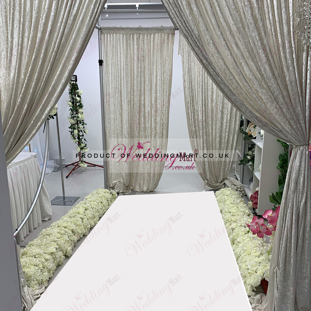 1m (w) x 4m (h) Velvet Backdrop Overlay Panel - Red | WeddingMart