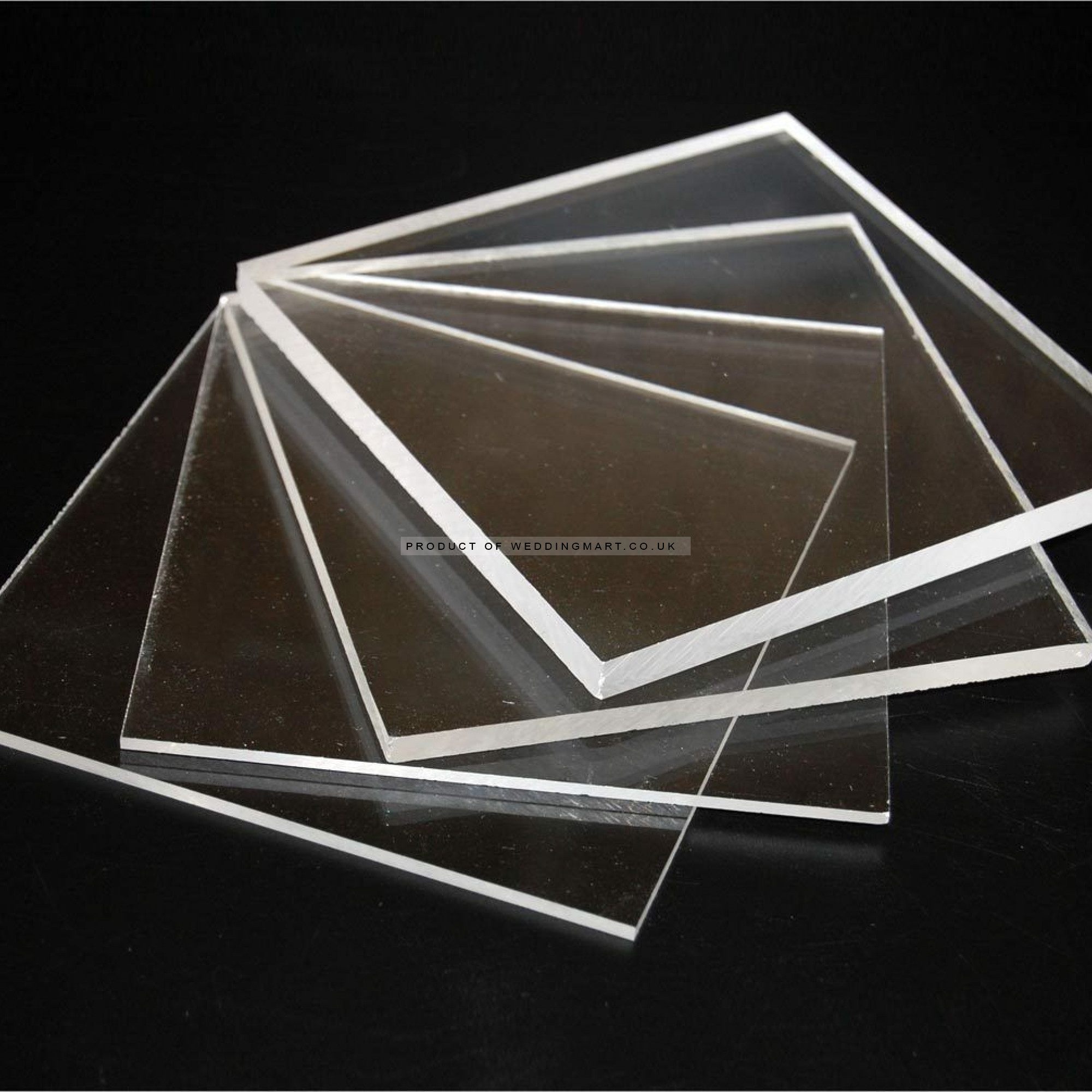 Buy Premium Quality 100cmx100cm Clear Acrylic Glass Panel | WeddingMart ...