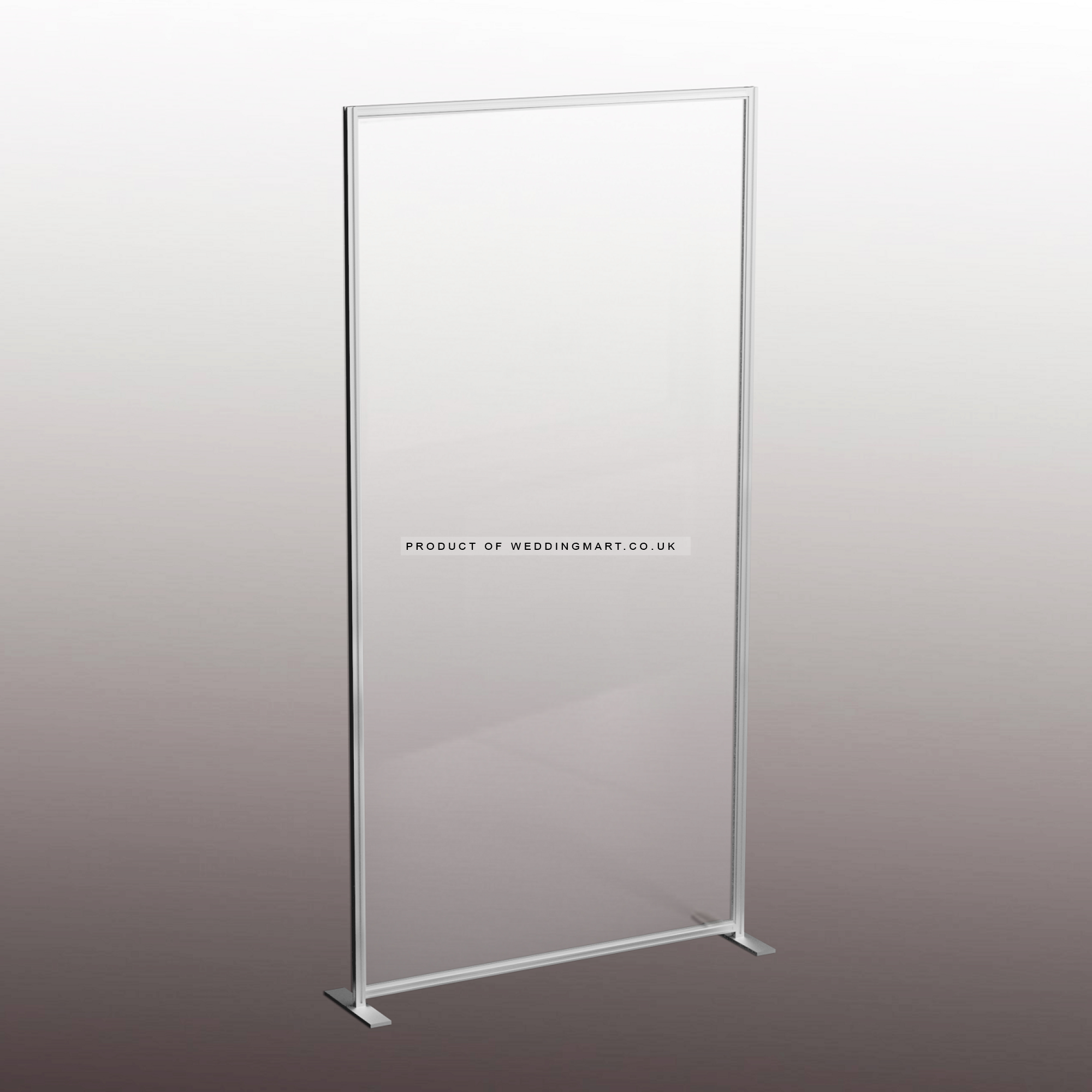 Free Standing Partition Perspex Screen for Gyms and Fitness Centres