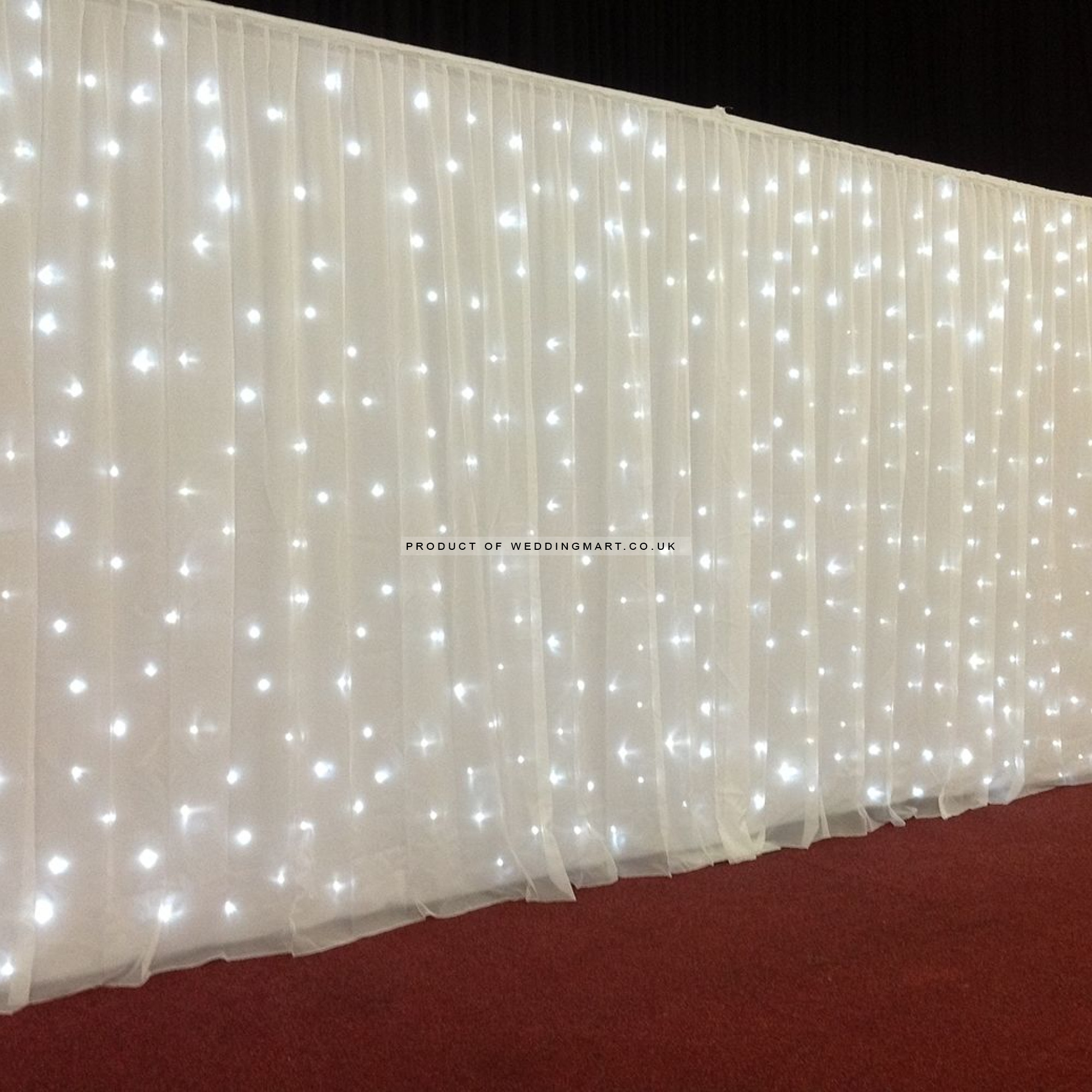 Buy Premium Quality 6Mx4M White LED Star light Wedding Backdrop - ICE ...