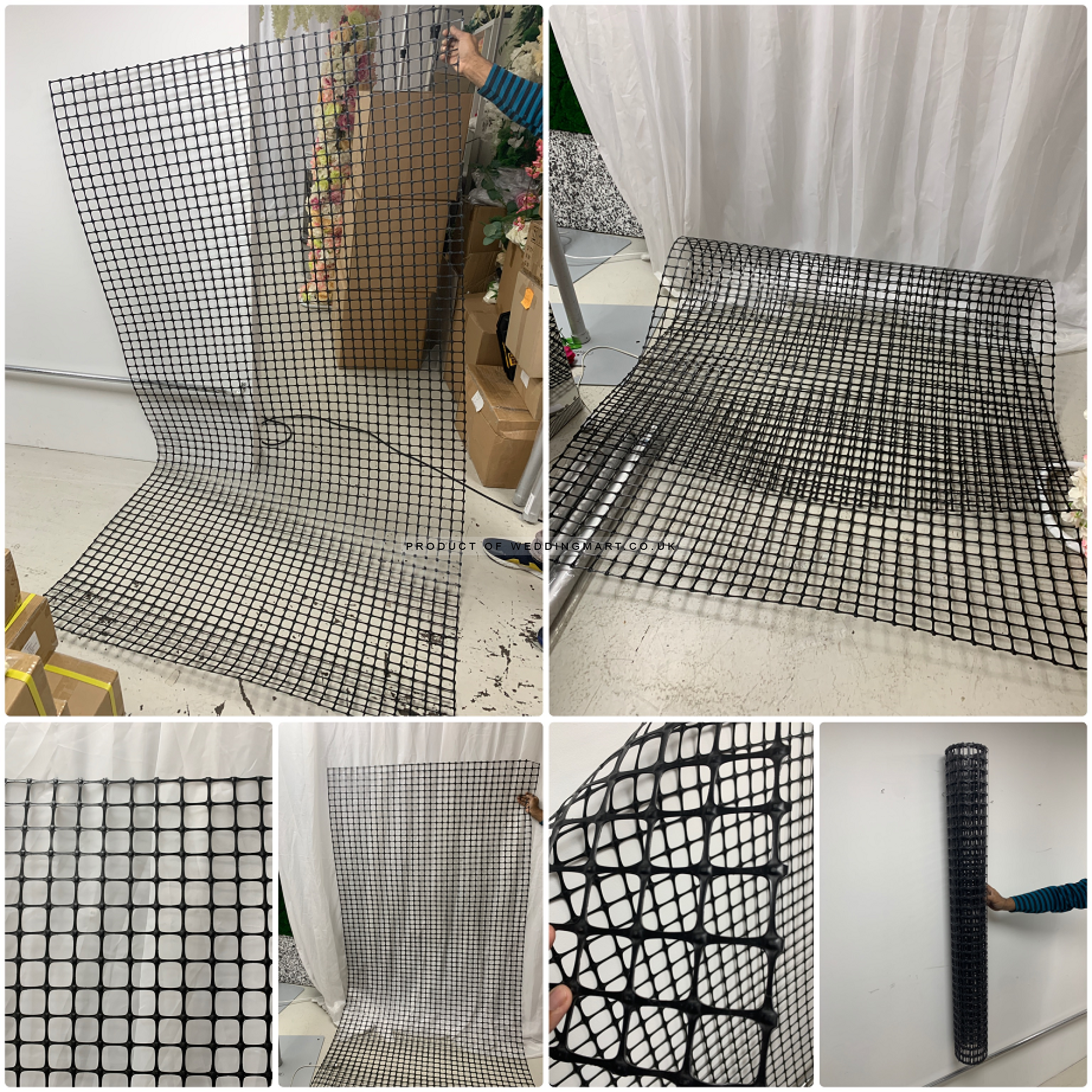 Buy Premium Quality Wedding Flower Wall Backing Poly Net | WeddingMart ...