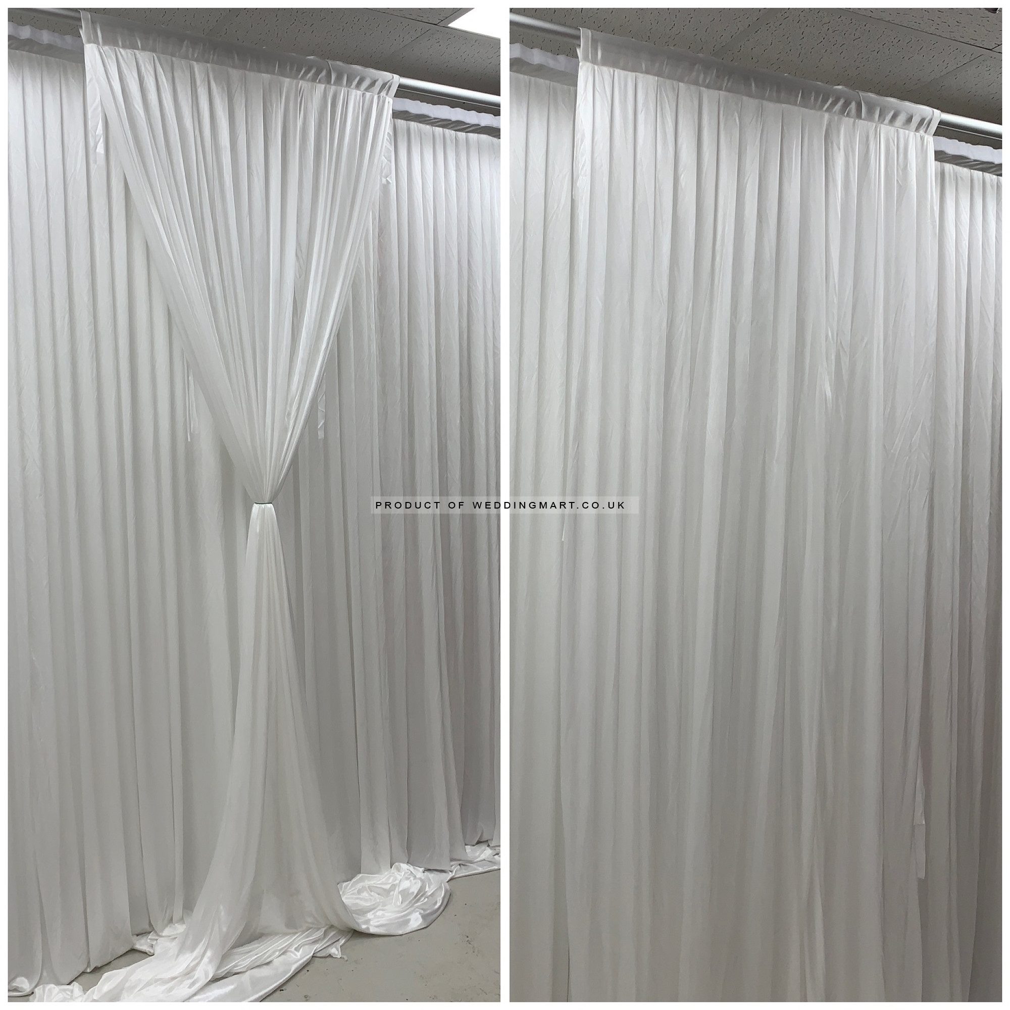 Buy Premium Quality 1m (w) x 4m (h) Silk Wedding Backdrop Overlay Panel ...